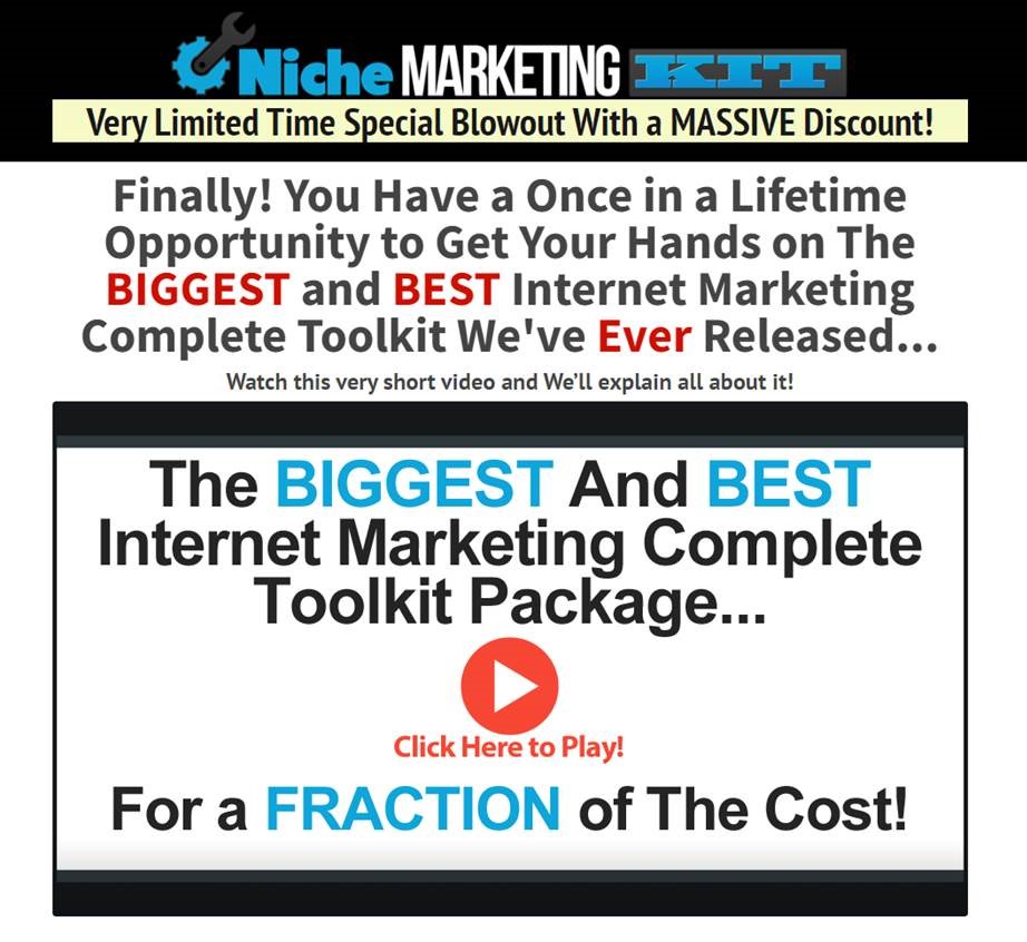 Limited Time Special Blowout: The Ultimate Niche Marketing Kit ...